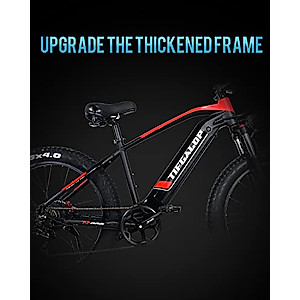 COFANSON Electric Bike for Adults - 1000W Ebike with 33 MPH 60 Miles Range, 26" x 4.0" Off-Road Fat Tires Electric Bicycle 7 Speed E Bike 864Wh (48V18Ah) Removable Battery…