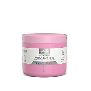 Hydrapeak 18oz Stainless Steel Vacuum Insulated Thermos Food Jar | Kids Thermos for Hot Food and Cold Food, Wide Mouth Leak-Proof Soup Thermos for Adults, 10 Hours Hot and 16 Hours Cold (Bubblegum)