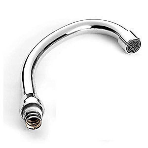JOMOO Single Handle Wet Bar Sink Faucet Brass Chrome Outdoor RV Kitchen Sink Faucet Commercial Cold Water Modern Utility Faucet Drinking Water Deck Mount Swivel Single Hole Square Handle