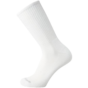 New Balance Men's Athletic Arch Compression Cushion Comfort Crew Socks (10 Pack), Size 6-12.5, White