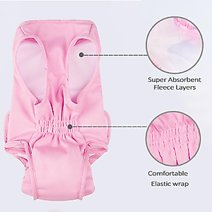 Recovery Suit for Dogs Cats After Surgery, Pet Bodysuit E-Collar & Cone Alternative Surgical Suit Puppy Wear, Anti Licking Wounds Doggie Onesie for Small Medium and Large Dogs(Pink, X-Large)