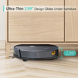 OPODEE Robotic Vacuum Cleaner, with 1800Pa Ultra Strong Suction, Pet Hair Cleaning, Smart Path Mapping, Self-Charging Sweeper, 2 Boundary Strips, Automatic Robot for Hard Floor, Low-Pile Hard Carpets