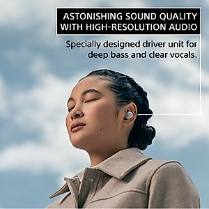 Sony WF-1000XM5-BLACK Wireless Noise Canceling High-Res Earbuds with an Additional 1 Year Coverage (2023)(USED)