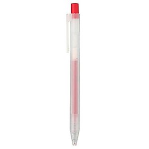 Muji Pen Retractable Gel Ink Bollpoint Pens, Smooth Writing Taste - 0.5mm, 12-Colors Pack (Japanese Color)