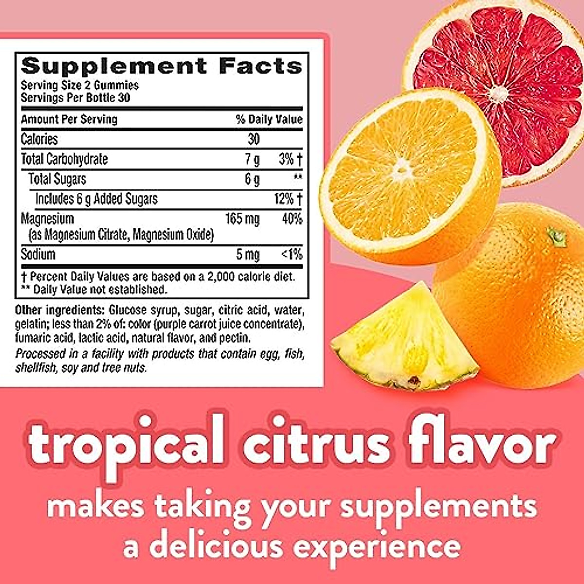 Vitafusion Magnesium Gummy Supplement, 60ct