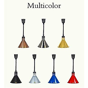 Heating Lamp for Food Warmer 270mm Single Commercial Pendent Food Warm Lamp Food Warmer Retractable Food Heating Lamp for Buffet Food Court Restaurant 110V/220V