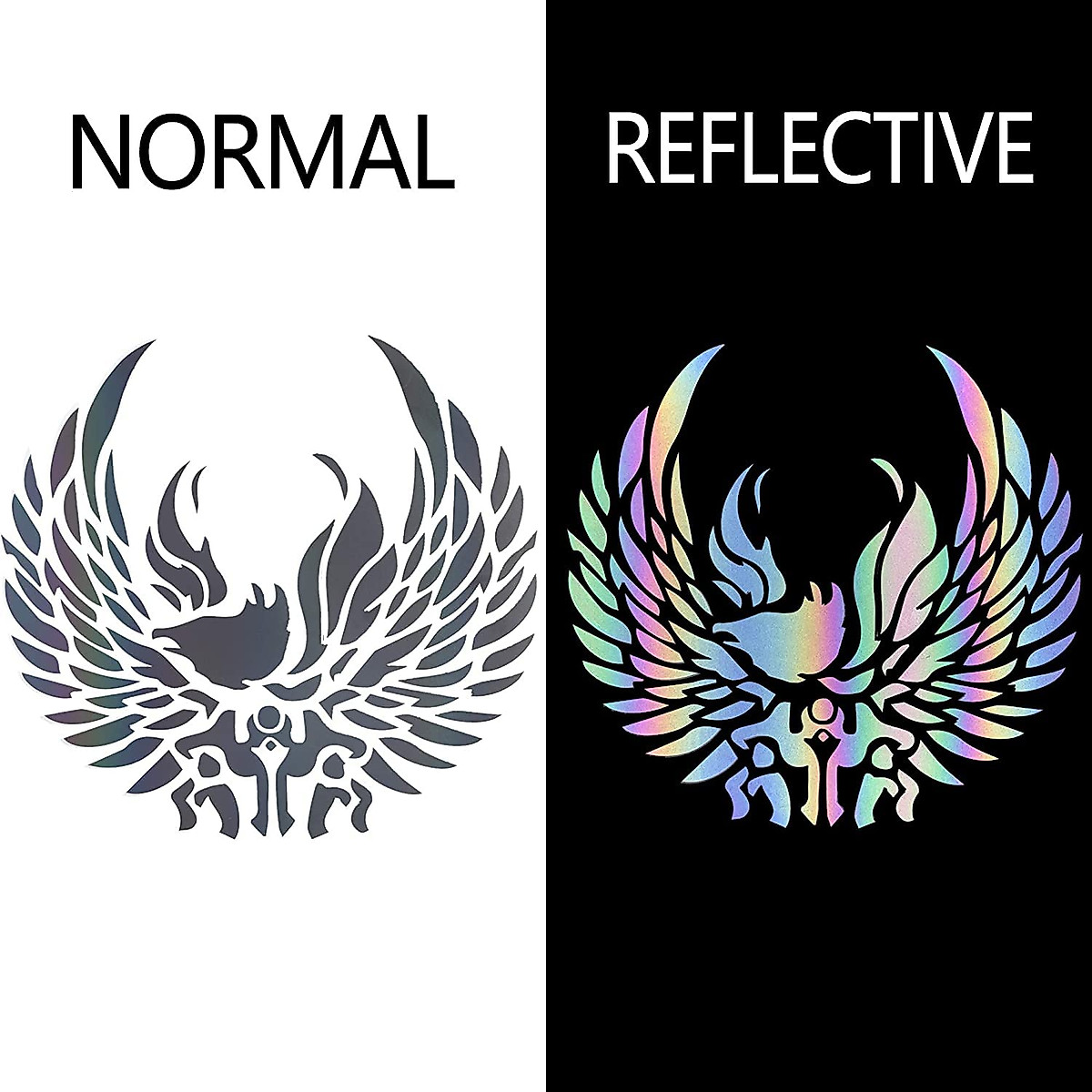 HTVVETUR Reflective Rainbow Heat Transfer HTV Vinyl Roll 12'' x 8' Rolls for DIY T-Shirts Iron On PU Stretch Vinyl for Silhouette Easy to Cut & Weed (Reflective Rainbow)