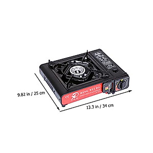 Yardwe 1pc Portable Gas Stove Mini Grill Outdoor Stove Grill Burners Butane Gas Burner Emergency Stove Kit Propane Stove for Camping Outdoor Gas Cooker Camping Cooker Barbecue Stove Suite