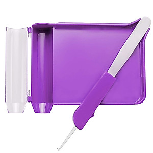 Right Hand Pill Counting Tray with Spatula (Purple)