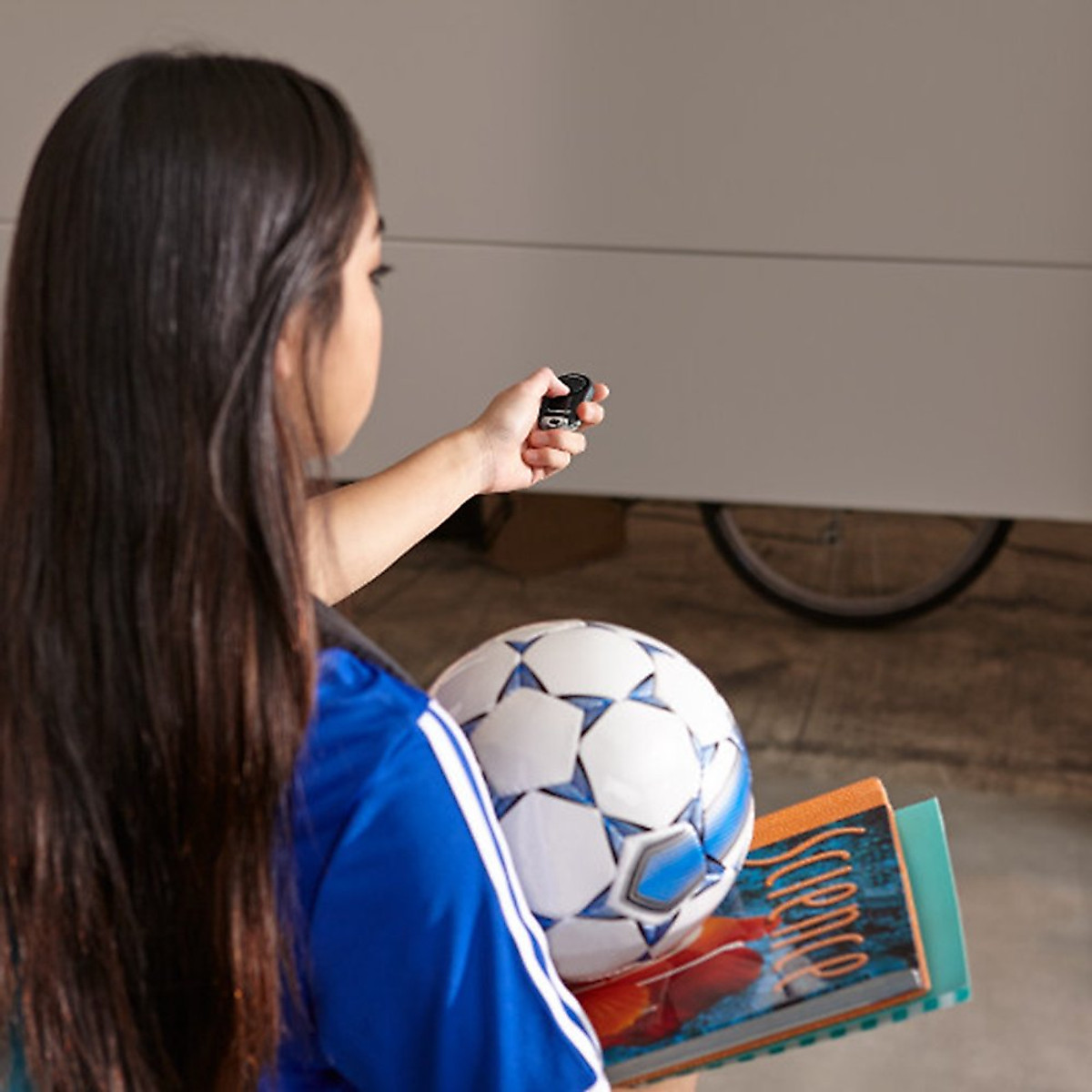 Chamberlain Group MC100-P Universal Garage Door Opener Mini Keychain Remote, Small, Black