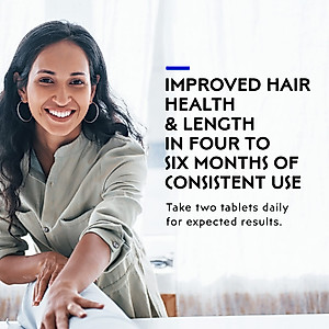 Elon R3 Hair Growth Supplement for Women – Vitamins w/ 5000 mcg Biotin Per Serving & Collagen Peptides for Healthy, Thick Hair – Extra Strength - Extended Release (60 Tablets)