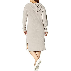 The Drop Women's Claudia Cuddle Hoodie Midi Dress, Porpoise, M