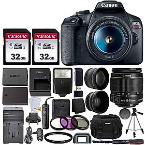 Canon EOS Rebel T7 DSLR Camera and Lens Bundle