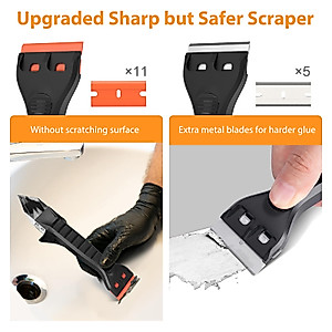 Silicone Caulking Tool Caulk Remover 3 in 1 - Upgraded Grout Removal Tool Kit Smooth Caulk for Bathroom Tub Shower Window Floor Glue Trowel Paint Scraper Stocking Stuffers Tools Gifts for Men Wome