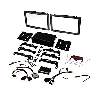 Scosche GM0516DDCS Double DIN Radio Install Dash Kit Compatible with Select 2004-21 Buick, Chevrolet, GMC, Hummer, Pontiac, Saturn and Suzuki Vehicles - Complete Car Stereo Installation Interface Kit