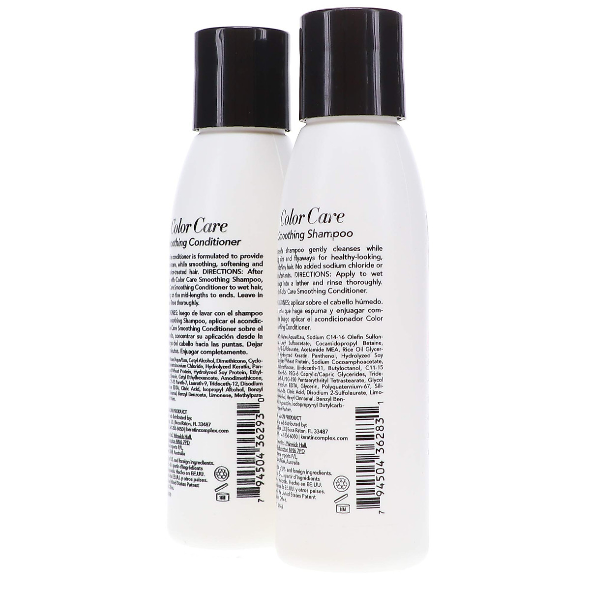Keratin Complex Color Care Shampoo & Conditioner Travel Valet Duo 3oz Each