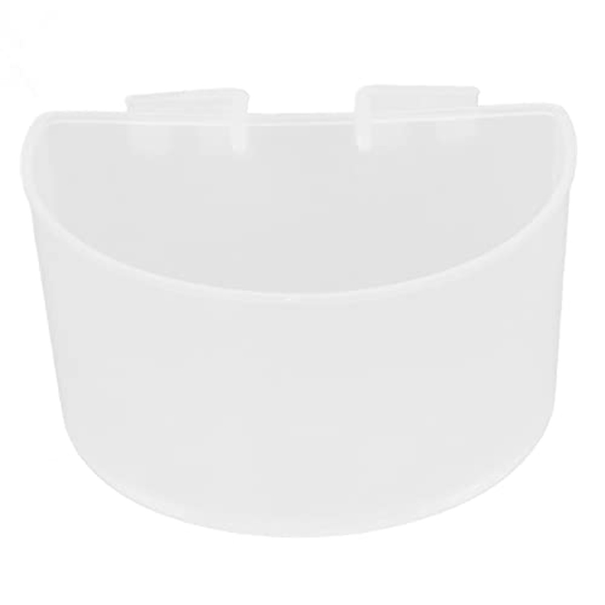 TOPINCN 20pcs Cage Cups Bird Feeders, Bird Food Bowl Hanging Water Cup Parrot Food Bowl Plastic Parrot Water Feeding Cup Birdcage Feeder for Parrot Poultry Pigeon(L-White)