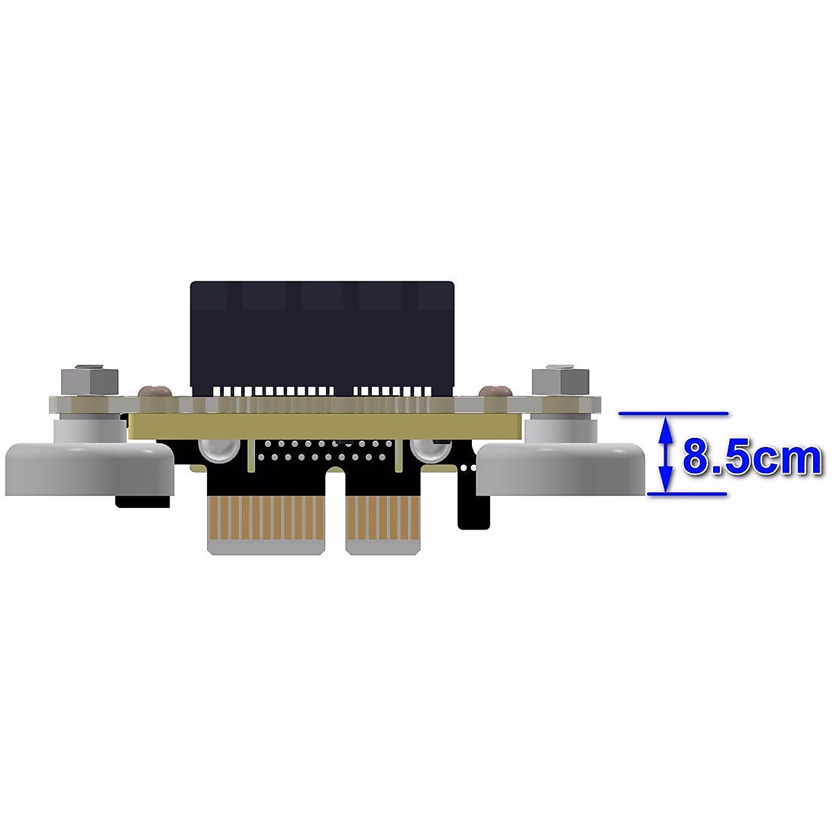 ADT-Link Dual 90Degree Right Angle PCIe 3.0 x1 to x1 Extension Cable R11SL-TL 8G/BPS High Speed PCI Express 1x Riser Card Ribbon Extender