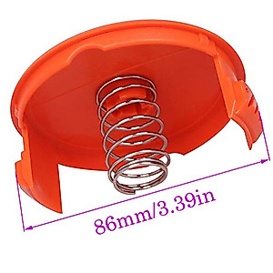 TOPEMAI AF-100 Spool Compatible with Black & Decker AF-100-3ZP, AF100,AF-100-BKP,AF-100-2,GH900 GH600 String Trimmer, 0.065" 30ft Trimmer Line Replacement (6 Spool + 1 Cap and Spring + 1 Goggles)