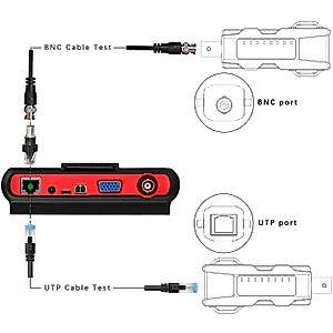【Upgrade】 Portable Wrist CCTV Tester,5'' LCD Monitor,HDMI in &VGA in,Camera Debugging Helper