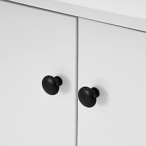 Panana Sideboard Buffet Cabinet Kitchen Storage Cabinet Living Room 4 Doors Console Table (White)