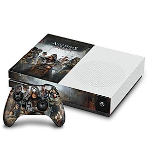 Head Case Designs Officially Licensed Assassin's Creed Key Art Syndicate Graphics Vinyl Sticker Gaming Skin Decal Cover Compatible With Xbox One S Console and Controller Bundle