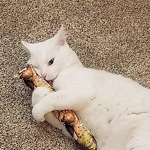 Kitty Kick Stix 11" Catnip Kicker Toys - Set of 2 Cat Kickers, The Original Made in USA