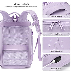 COSCOOA Expandable Travel Backpack for Men Women 15.7x7.8x9.8 Inch 20L Flight Approved Carry On Backpack Small Luggage Backpack, 15.6 Inch Laptop Business Daypack Weekender Bag