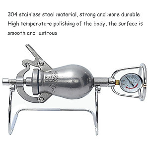 Hand Popcorn Machine, High Pressure Popcorn Maker, Chinese Traditional Old-Fashioned Pop Corn Machine, Stainless Steel Mini Hand Cannon Food Amplifier