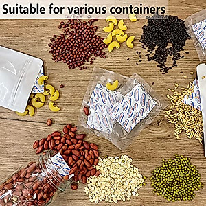 Oxygen Absorbers for Food storage 300CC, 100 PCS (10x PCS of 10) O2 Absorbers Food Grade for Mylar Bags, Canning ,Freeze Dryer, Dehydrated, and Preserved Foods - Long Term Storage