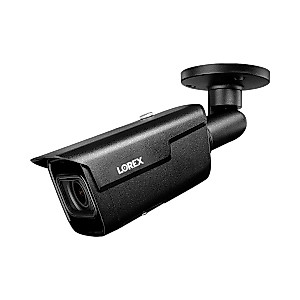 Lorex LNB9282B 4K (8MP) Motorized Varifocal Smart IP Black Security Camera with 4X Optical Zoom and Real-Time 30FPS Recording, 150ft Night Vision, IP67, Black, Camera Only (M. Refurbished)