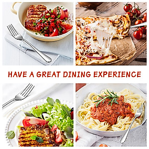 Stainless Steel Dinner Forks, Set of 12 Top Food Grade Stainless Steel Silverware Forks,Mirror Finish & Dishwasher Safe,8 Inches,Use for Home Kitchen Party Restaurant.