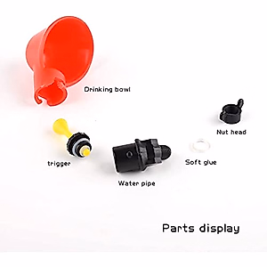 erduoduo 24 Packs Poultry Drinking Watering Cups for Chicken/Quail Water Cups Drinker Automatic Farm