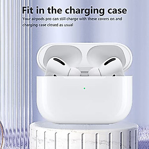 Kedoo [6 Pairs] Replacement Ear Tips for Airpods Pro and Airpods Pro 2nd 2022 Generation,Better Noise Cancellation Tips, Fit in The Charging Case (Sizes S/M/L, White)