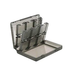 OSTENT 28-in-1 Game Memory Card Case Holder Cartridge Storage for Nintendo 3DS LL/XL - Color Black