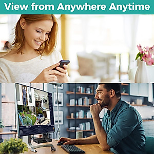 XMARTO WiFi 6 Long Range Wire-Free Solar Home Security Camera System Wireless, 4-Set 4MP QHD CCTV Camera Kit with 4K 10CH Expandable WiFi NVR and 1TB HDD Storage (Suitable for Indoors/Outdoors)