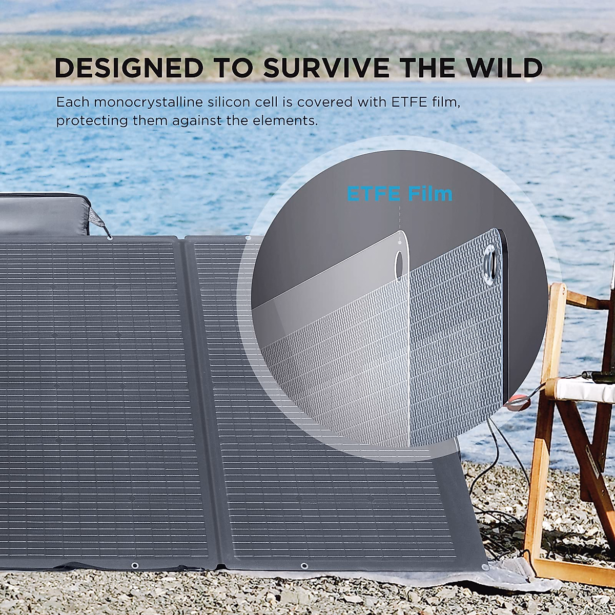 EF ECOFLOW Solar Generator 120V/3.6KWh DELTA Pro with 400W Portable Solar Panel, 23% High Efficiency, 5 AC Outlets, 3600W Portable Power Station for Home Backup Outdoors Camping RV Emergency