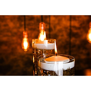 TB Decoration Scented Floating Candles 3 Inch for Centerpieces Water Candles Vanilla scented Set of 12 for Wedding Outdoor Events |Up to 11 Hour| Pool Romantic Dinner Party ceremony (Vanilla)