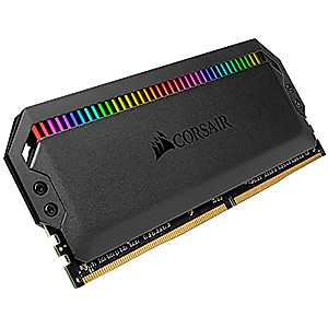 CORSAIR Dominator Platinum RGB 32GB (4x8GB) DDR4 3600 (PC4-28800) C18 1.35V Desktop Memory - Black