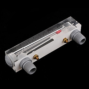 Flameer 0.05-0.5GPM 0.2-2LPM Water Liquid Flow Meter Tool Flowmeter Instrument