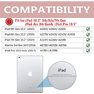 GGH Keyboard Case for iPad 9th Generation and Apple Pencil,Stylus Pen for iPad(2018-2023) 15mins Fast Charge,Palm Rejection iPad Pencil,10 Color Backlit Bluetooth Keyboard Case with Pencil Holder