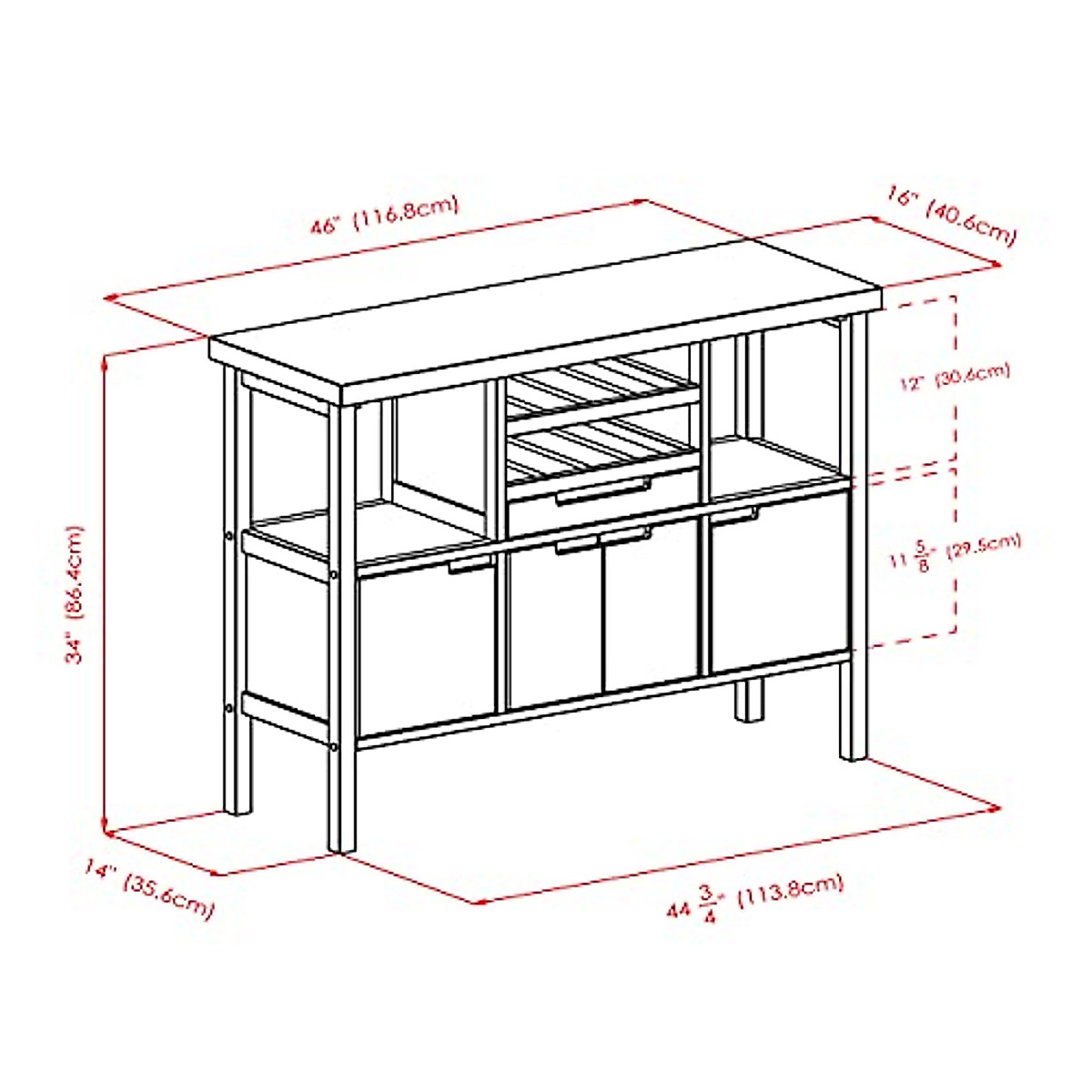 Winsome Diego Dining, Brown