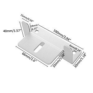 GLEEJON 16Pack Solar Panel Mounting Brackets, Solar Panel Mounting Z Brackets Kit with Nuts and Bolts for RV Camper, Boat, Wall and Other Off Gird Roof Installation, Solar Panel Mounting Hardware