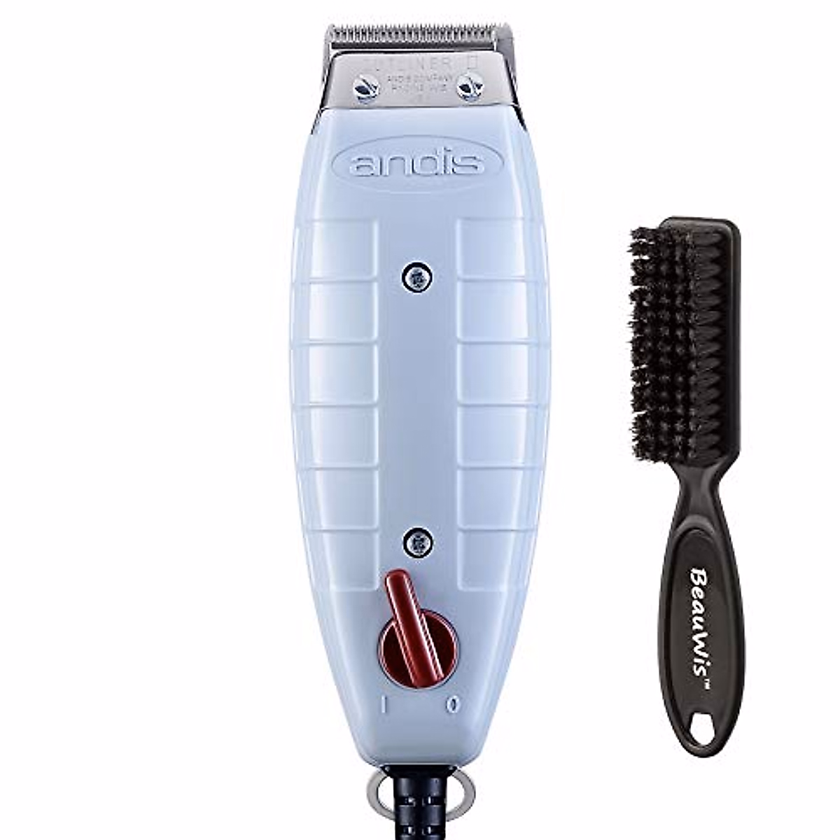 Andis Professional Outliner II Beard/Hair Trimmer, Gray, Model GO (04603) Bundled with a BeauWis Blade Brush