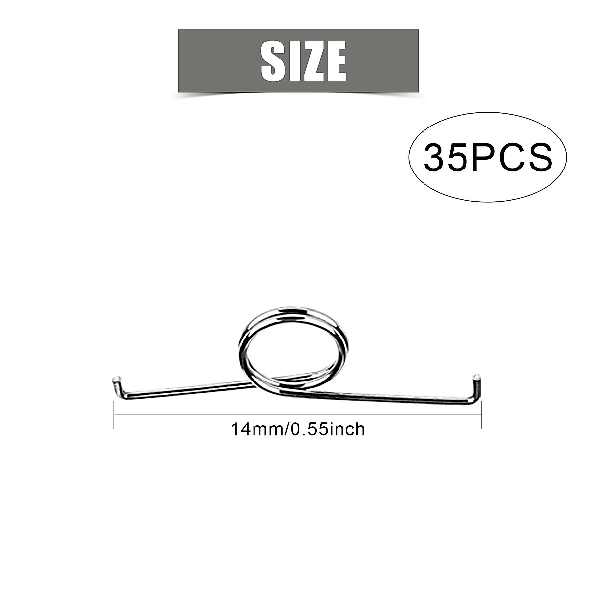 LUTER 35 Pcs L2 R2 Trigger Button Springs, Metal Spring for PS5 Controller Key Springs Replacement Kit for PlayStation 5 PS5 Controller