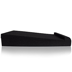 Studio Monitor Isolation Pads - Suitable for 4"- 5" inch Speakers - Speaker Isolation Pads Fits Most Desktops - High-Density Acoustic isolation Foam - Angled Speaker Foam Stand - 2 Speaker Pads