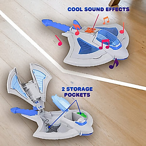 ArtCreativity Sting Ray Transporter Set, Includes 1 Stingray Toy with Sounds and 7 Sea Creatures, Interactive Ocean Toys for Kids, Sea Animal Toys for Kids and Underwater Party Supplies