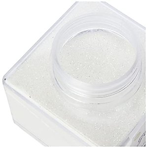 Sulyn Extra Fine Crystal Diamond Glitter Stacker Jar, 2 Ounces, Non-Toxic, Stackable and Reusable Jar, Multiple Slot Openings for Easy Dispensing and Mess Reduction, SUL50860,1 Pack , White