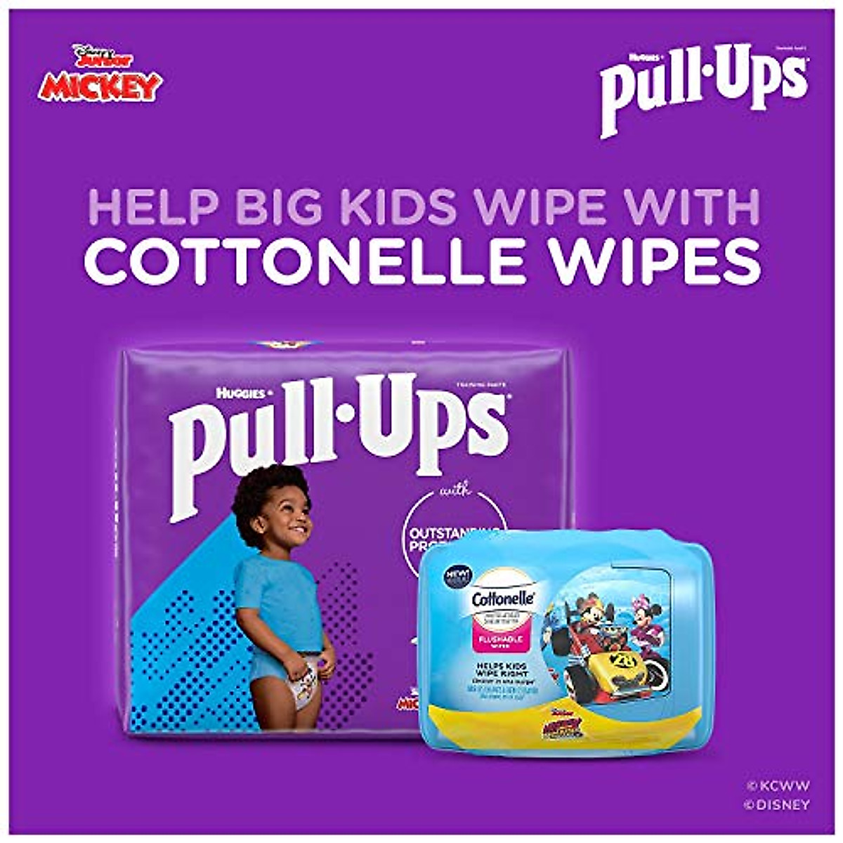 Pull-Ups Boys' Potty Training Pants Training Underwear Size 3, 12-24M, 88 Ct