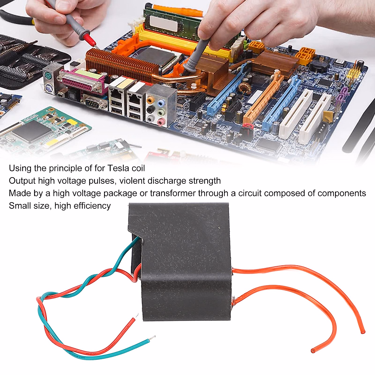 High Voltage Module, High Voltage Generator Violent Discharge Strength High Voltage Pulses Output High Efficiency 5Pcs for Electronic Instruments